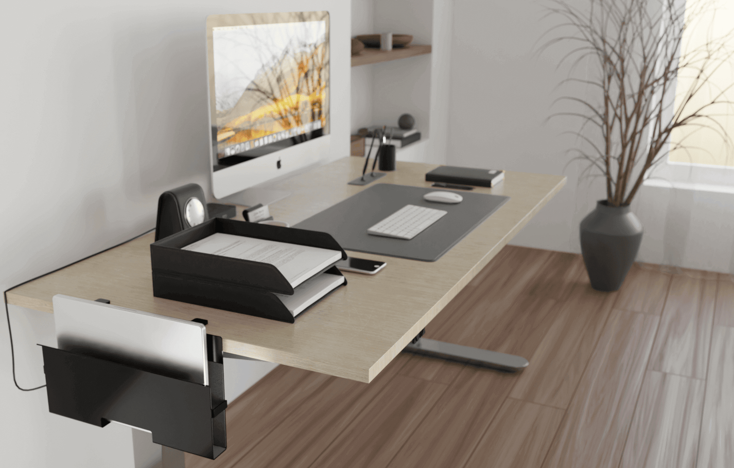 Side-Mount Laptop Desk Stand fits: Dell / Acer / ASUS /MacBook/Surface ...