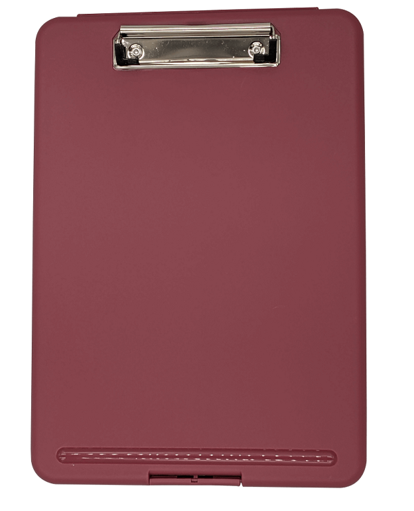 Nursing Clipboard with Storage -excellent for clinical -red – kibowarehouse